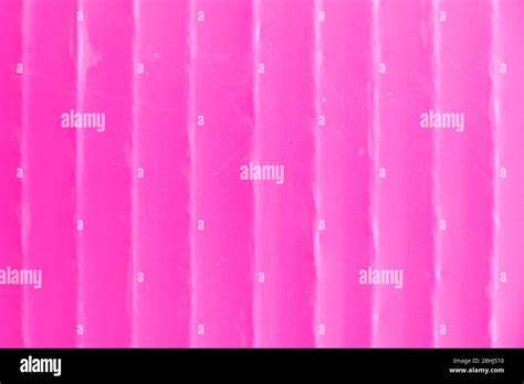 Pink Color Corrugated Paper Textured Background For Decoration Stock
