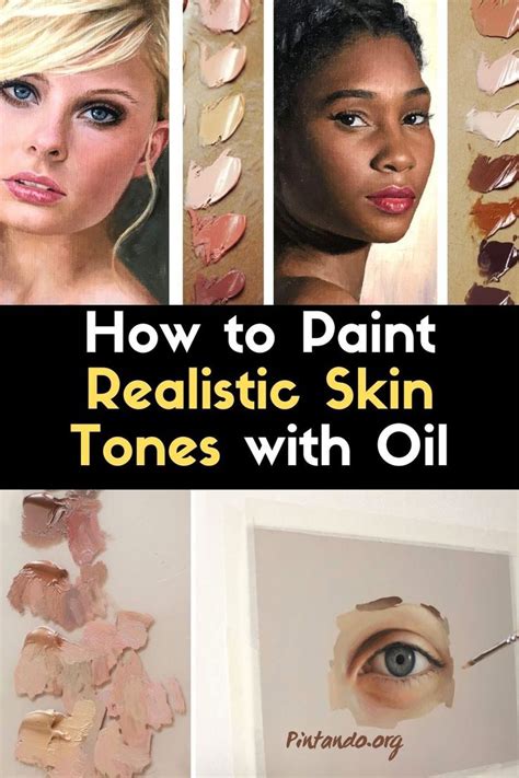 How To Paint Realistic Skin Tones Color Mix With Oil Face Oil