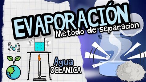 QUÉ ES LA EVAPORACIÓN Métodos de separación de las MEZCLAS fácil y