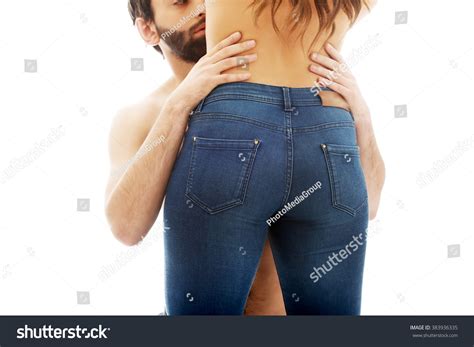 Man Touching Silm Womans Waist Stock Photo 383936335 Shutterstock