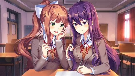 Doki Doki Literature Club 1080P Yuri Doki Doki Literature Club
