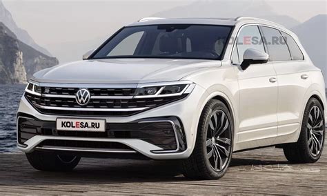 Expected 2024 Volkswagen Touareg Facelift Rendered