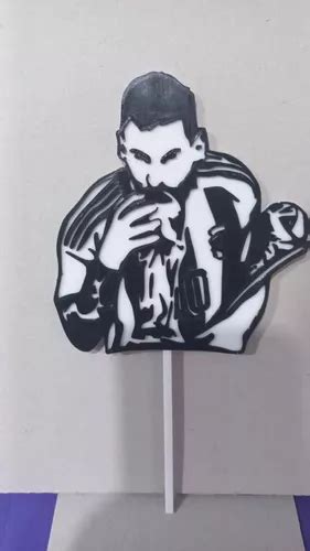 Cake Topper Adorno Torta Messi Argentina Copa Mundial Qatar En Venta En