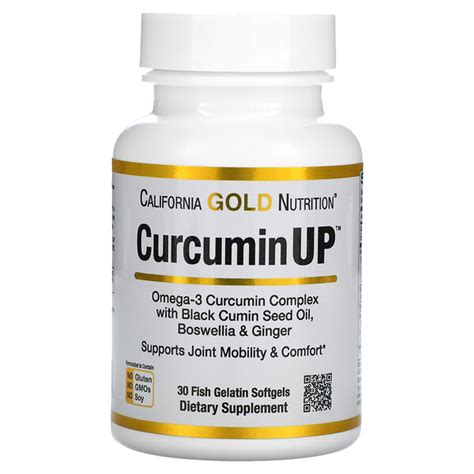California Gold Nutrition CurcuminUP 오메가3 커큐민 복합체 관절 운동성 및 편안함 개선