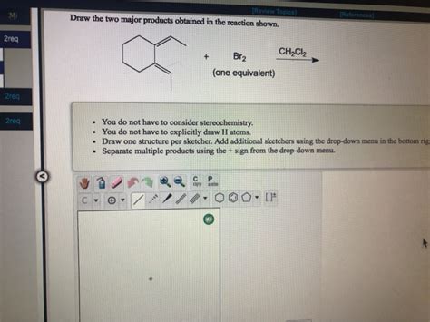 Solved M Review Topics Draw The Two Major Products Obtained Chegg
