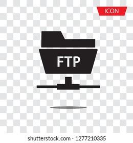 Ftp Folder Icon Vector Isolated On Stock Vector Royalty Free