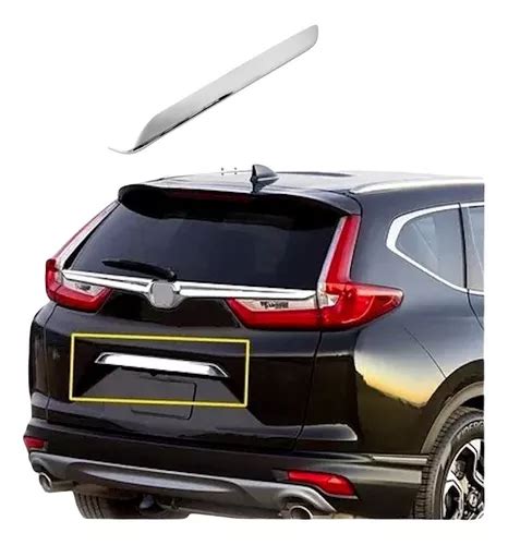 Moldura Acero Inoxidable Tapa Trasera Honda Cr V 2017 2021 Meses