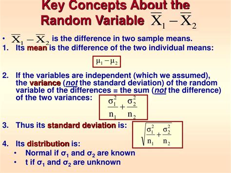 Ppt Two Population Means Hypothesis Testing And Confidence Intervals