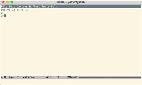 vterm edit command 在独立的 buffer 中编辑 vterm 当前命令行 emacs general emacs china
