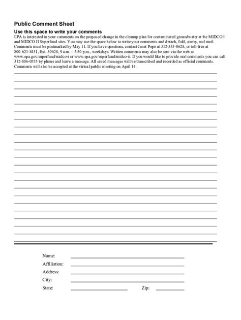 Fillable Online EPA FACT SHEET EPA PROPOSES CHANGE TO CLEANUP OF