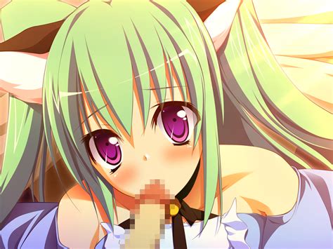 Rule 34 Blush Catgirl Censored Ezekiel Fur Game Cg Green Hair Long Hair Nimura Yuushi