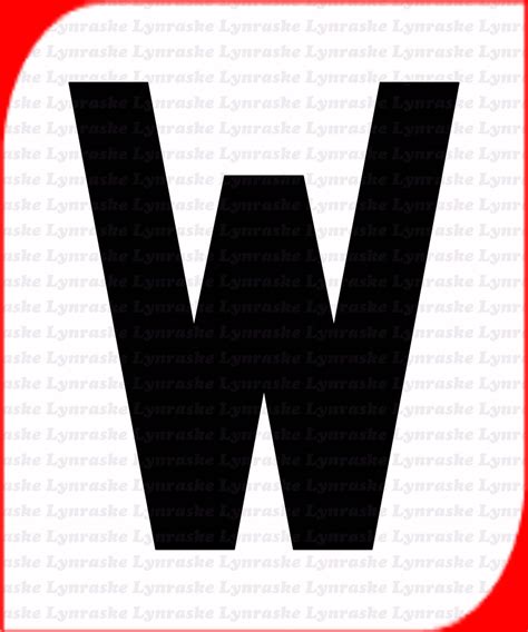 Letter W Silhouette SVG Svg Dxf Cricut Silhouette Cut Etsy