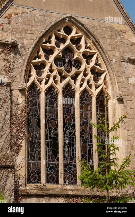 Stained Glass Window In Ely Cathedral Ely Cambridgeshire England