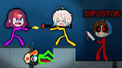 3 CHICAS Vs 1 IMPOSTOR En STICK FIGHT MOMENTOS DIVERTIDOS STICK