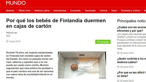 El Extra O Caso Del Art Culo Sobre Los Beb S De Finlandia Que Duermen