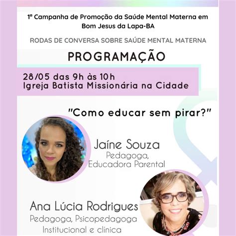 Maio Furta Cor fomenta ações em prol da saúde mental materna em Bom