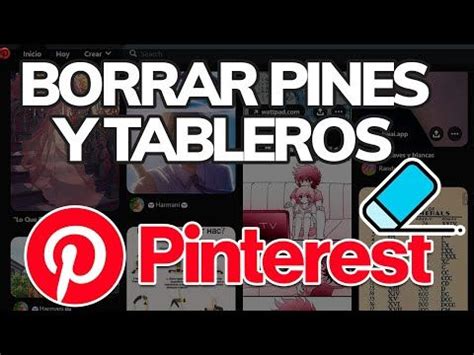 C Mo Eliminar Un Pin Tablero En Pinterest Youtube En