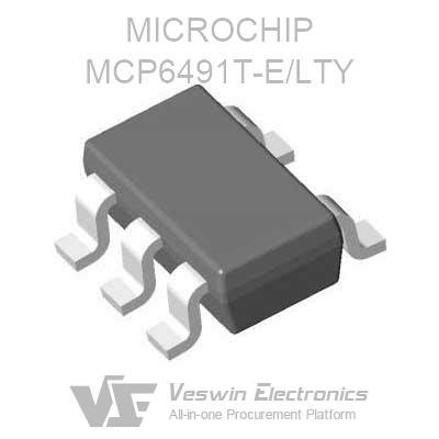 MCP6491T E LTY MICROCHIP Universal Op Veswin Electronics