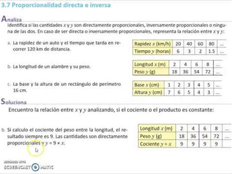 Proporcionalidad Inversa Ejemplos Resueltos De Sexto De