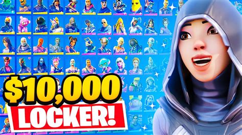 My 10 000 Fortnite Locker Tour 2024 YouTube