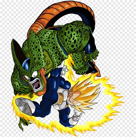 Vegeta célula goku frieza gohan goku continuar vertebrado png PNGEgg