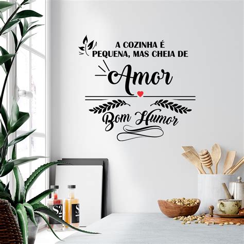 Adesivo Decorativo Frase Cozinha Cheia De Amor Elo