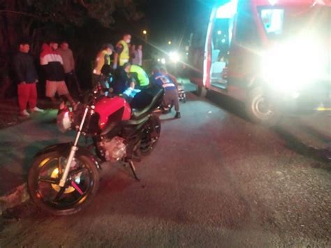 Motoboy Que Fazia Entregas Fica Ferido Em Acidente Na BR 280