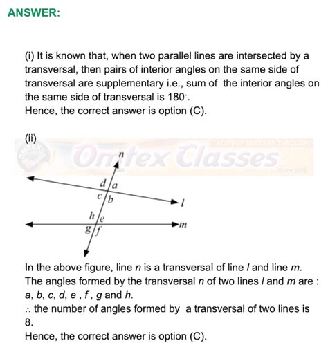 education problem set 2 chapter 2 parallel lines mathematics part ii solutions for class 9 math