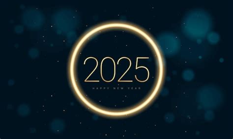 2025 feliz año nuevo diseño de fondo Vector Premium