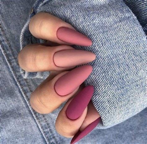 23 Uñas Color Rosa Palo Mate ErrinAelish