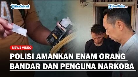 Gerebek Kampung Narkoba 6 Orang Bandar Dan Penguna Narkoba Diamankan