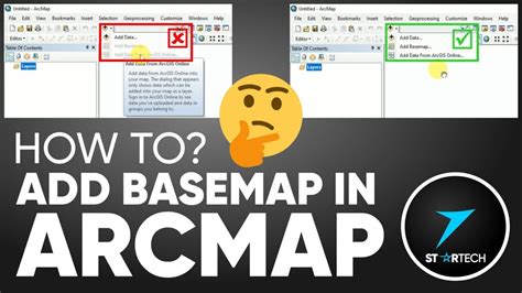 How To Add Basemap In Arcmap How To Display Activate Enable Add