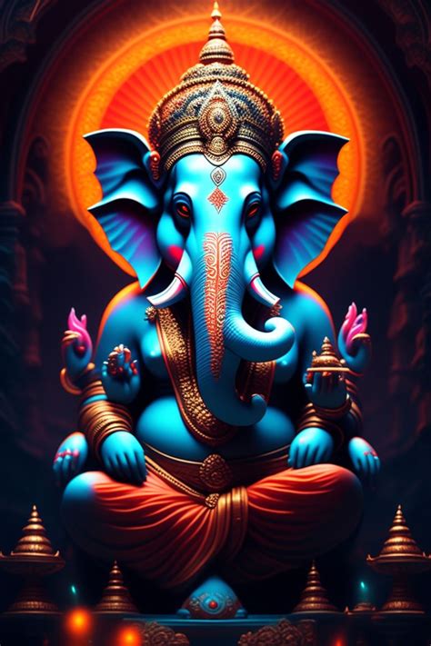 Content Ibis Lord Ganesh D Rendered With Animated Background