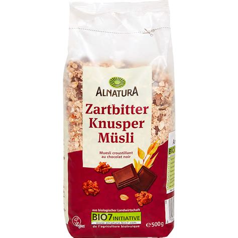 Alnatura Zartbitter Knusper Müsli Migros