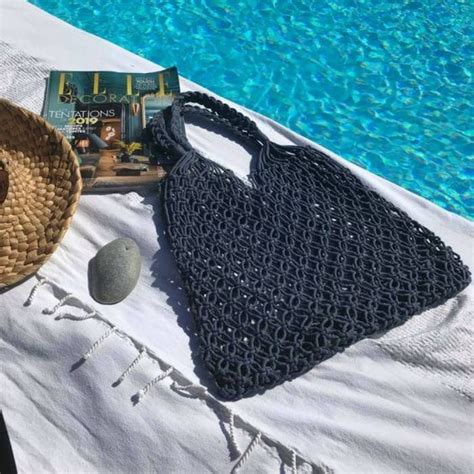 33 Modelos de bolsas de macramê De Frente Para O Mar