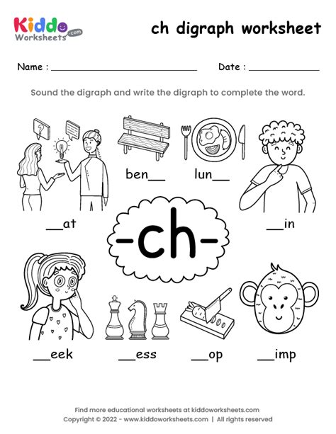 Phonics Worksheets Ch Words Worksheets Library