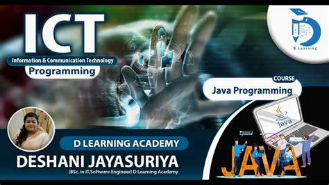 java programming course fundamentals of java online ict classes deshani d learning