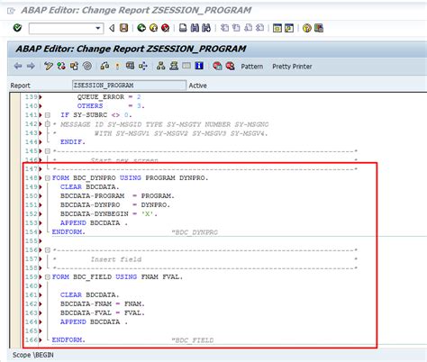Step By Step Tutorial On BDC Session Method Program In SAP ABAP