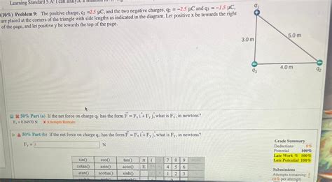 solved 10 problem 9 the positive charge q1 2 5μc and