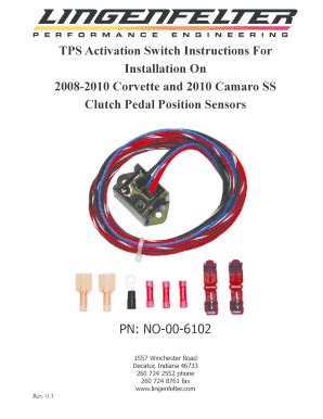 Fillable Online TPS Activation Switch Instructions For Installation On