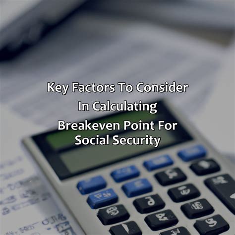 How To Calculate The Break Even Point For Social Security Retire Gen Z