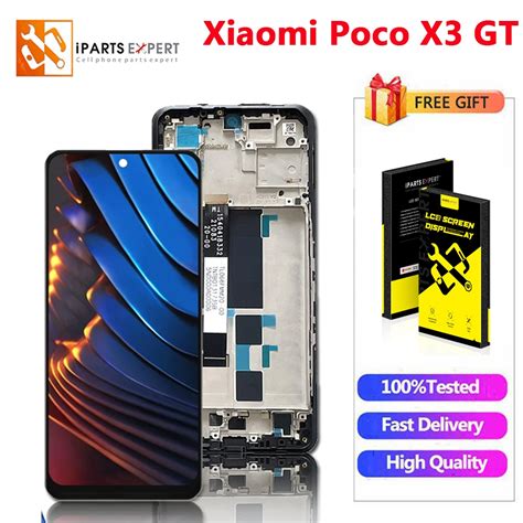 IPARTSEXPERT Original LCD For Xiaomi Poco X3 GT 5G 21061110AG LCD Frame