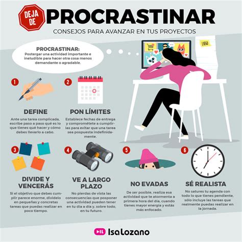 Consejos Para Dejar De Procrastinar Y Avanzar En Tus Proyectos Isa