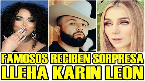 FAMOSOS RECIBEN SORPRESA Y LLEGA KARIN LEON A FIESTA LA CASA DE LOS
