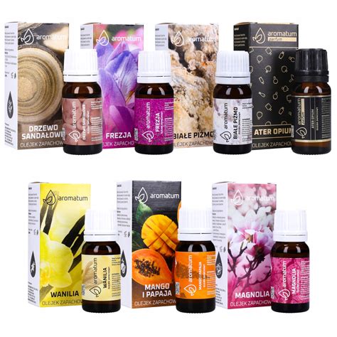 OLEJKI ZAPACHOWE AROMATUM ZESTAW 7 SZTUK X 12ML Olejek Zapachowy