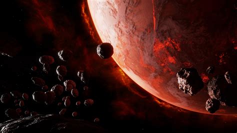Artwork Planet Planet Crash Science Fiction Asteroid Digital Art