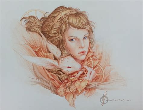 Alluring Female Colored Pencil Portraits By Jennifer Healy My Modern