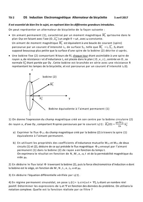 tp induction électromagnétique corrigé