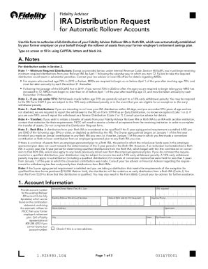 Fillable Online Institutional Fidelity B DIST DEMINFidelity Advisor