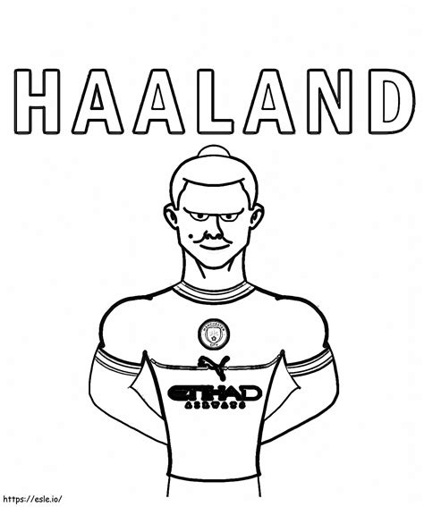 Erling Haaland 3 Para Colorear